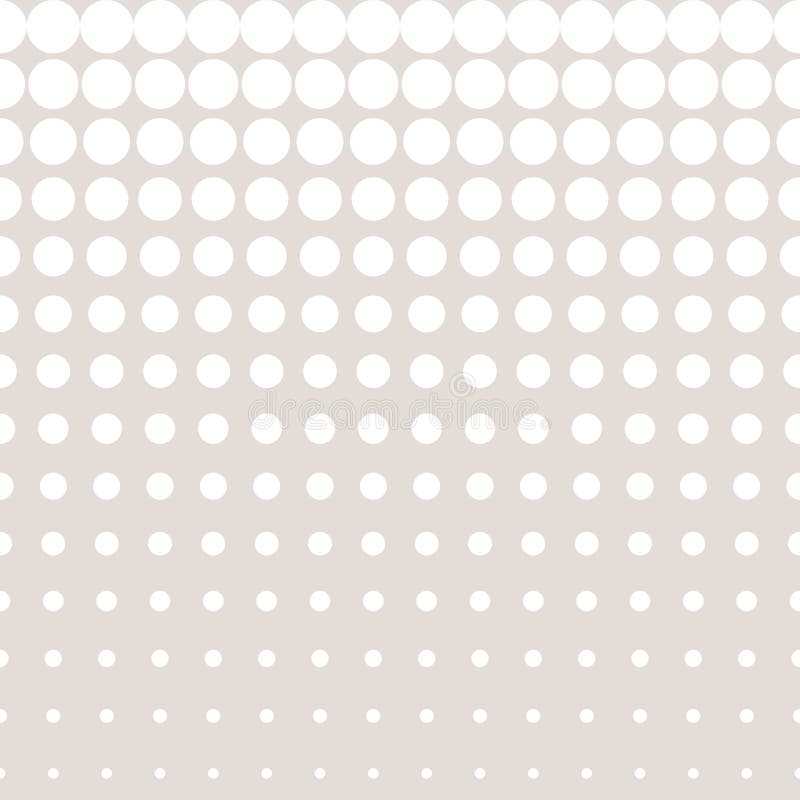 Vector Halftone Circles Pattern in Pastel Colors, Beige & White Stock ...