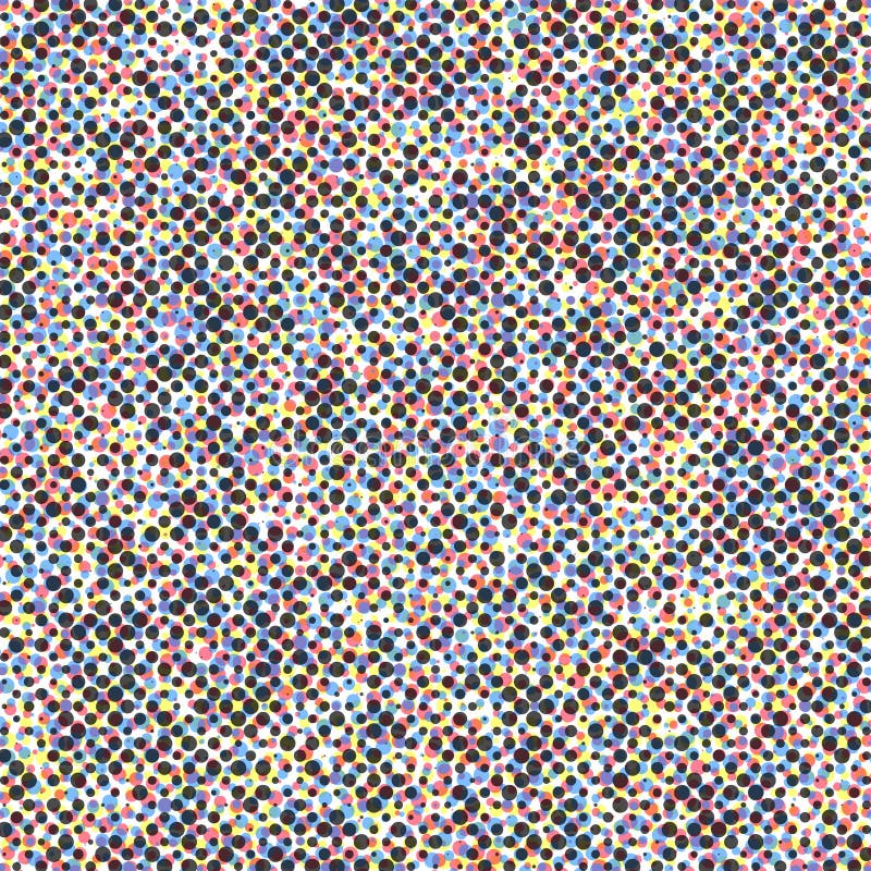 Cmyk Dot Pattern, Four Color Print Raster, Stock Vector - Illustration ...