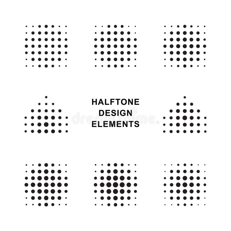 Halftone dots forms stock vector. Illustration of isolated - 116298806