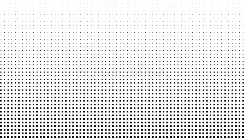 Halftone Effect Background. Monochrome Square Dots Stock Vector ...