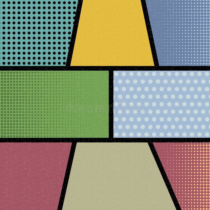 Pop Art Comic Book Strip Retro Background Stock Vector - Illustration ...