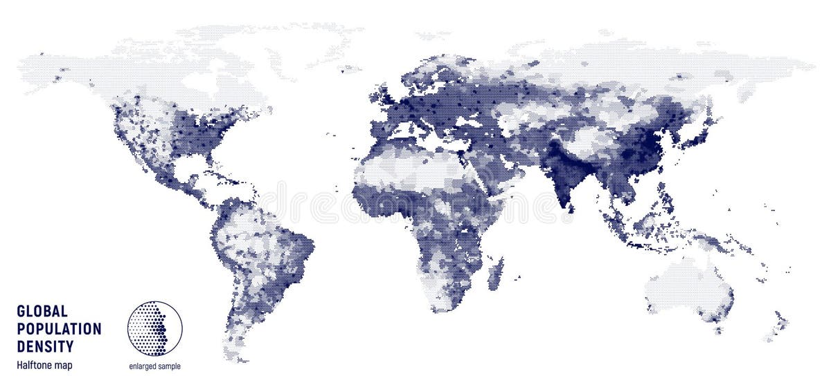 Population Density Map Stock Illustrations – 1,016 Population Density ...