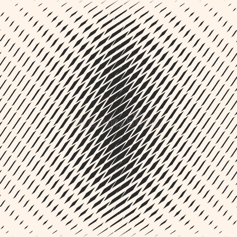 Vector Halftone Mesh Seamless Pattern with Rhombuses, Dash Lines Stock ...