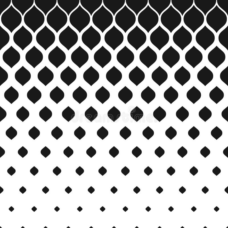 Vector Halftone Pattern, Monochrome Geometric Texture, Vertical Stock ...