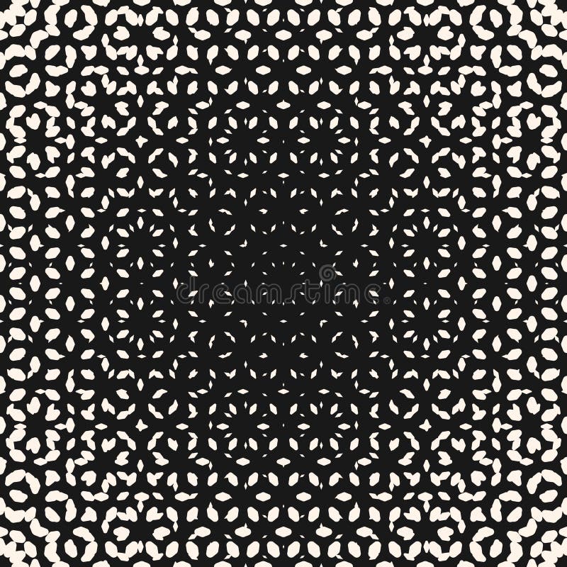 Vector Halftone Pattern, Monochrome Texture with Small Rounded Shapes ...