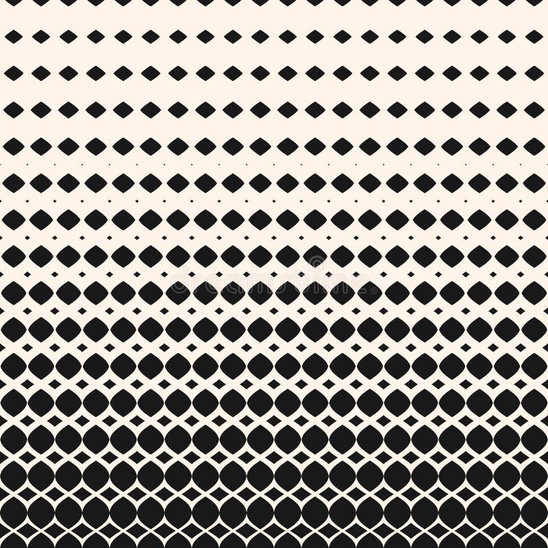 Vector Halftone Pattern with Rhombuses, Diamonds. Horizontally Texture ...