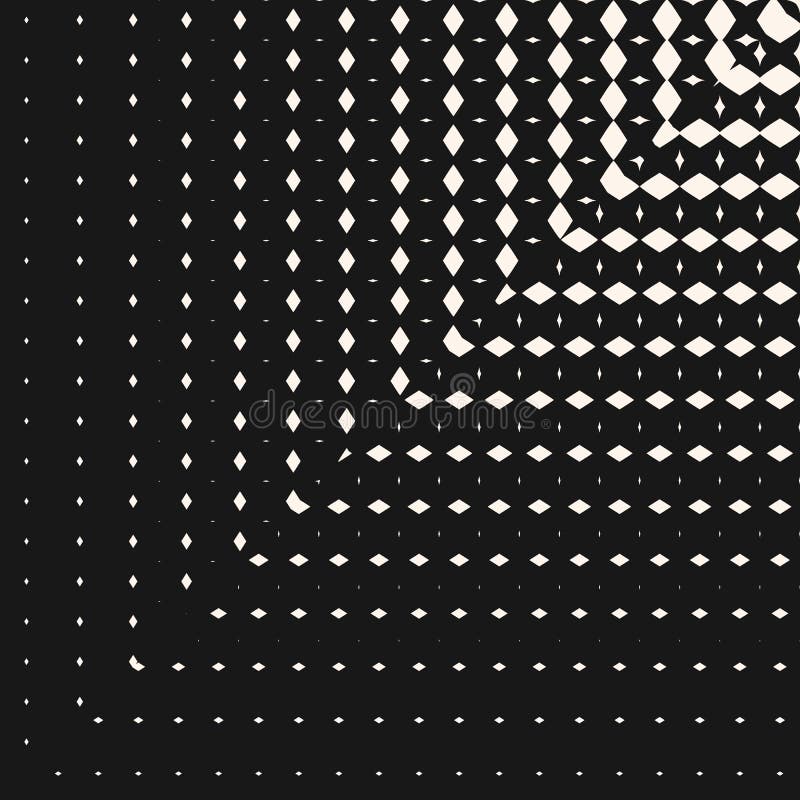 Vector Halftone Pattern with Small Fading Rhombuses in Square Corner ...