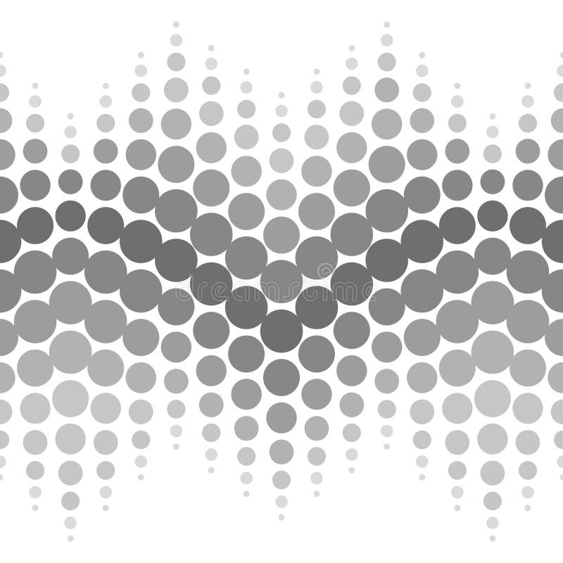 Gradient Halftone Dots Background, Horizontal Template Using Halftone Dots Pattern. Vector ...