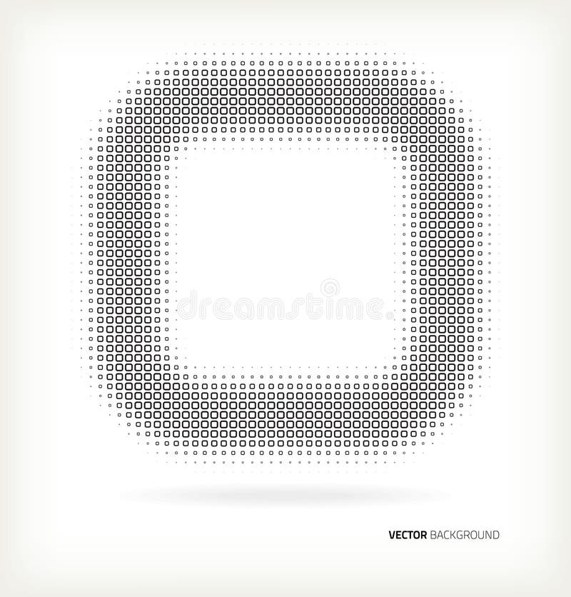 Vector halftone square stock illustration. Illustration of fabric ...