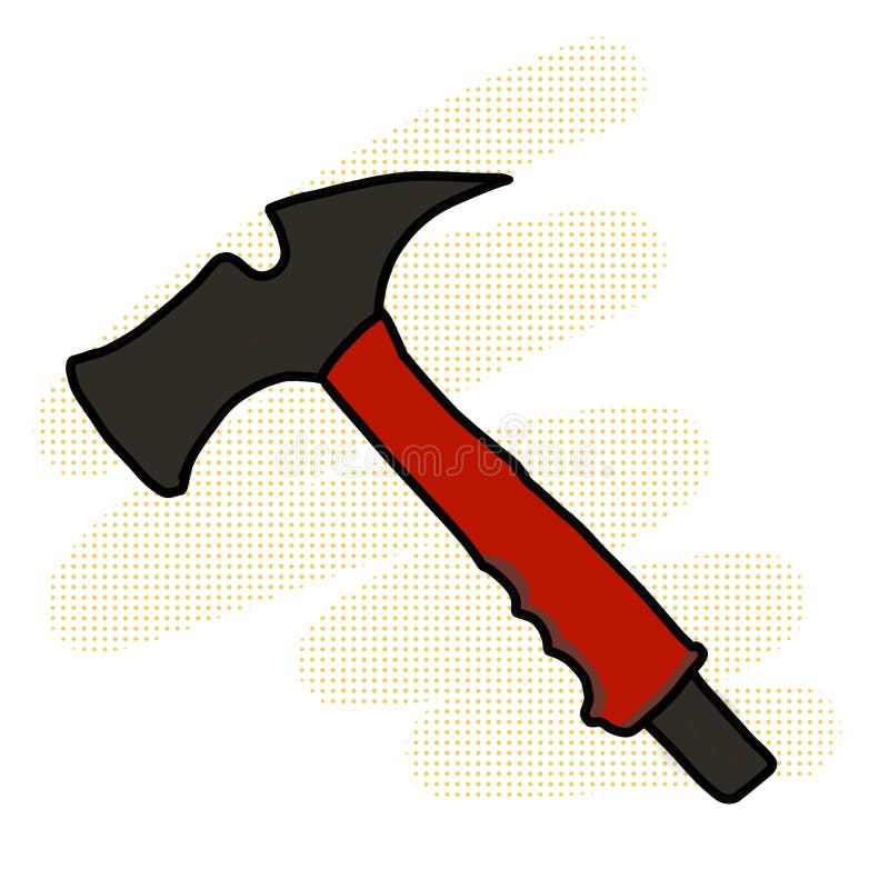 Vector of Hammer, Cartoon, Icon, Games Stock Illustration ...