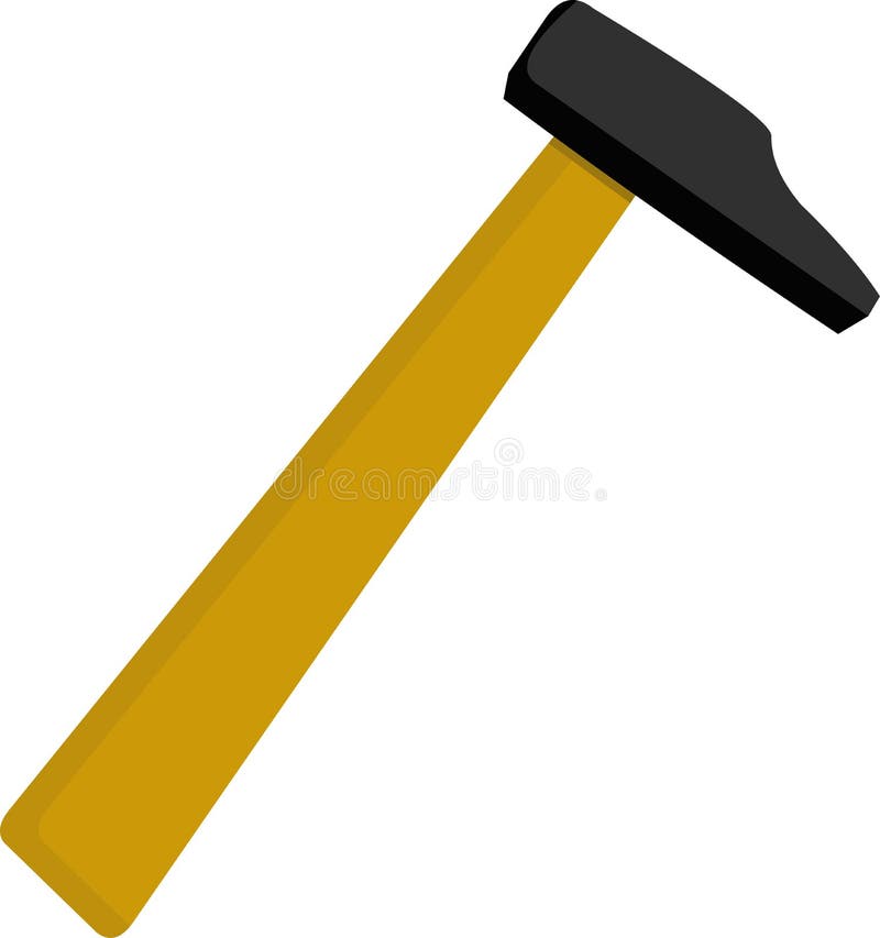 Vector hammer cartoon stock vector. Illustration of cartoon - 238262269