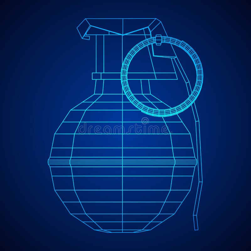 Vector hand bomb stock vector. Illustration of blow - 110938702