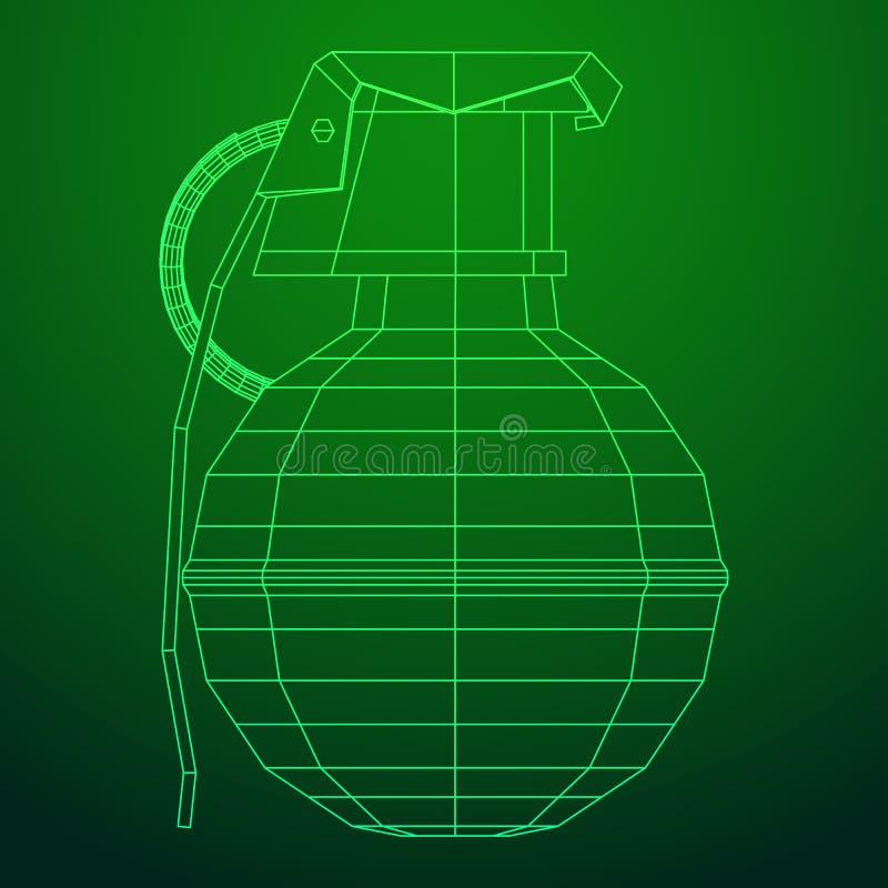 Vector hand bomb stock vector. Illustration of army - 111537390