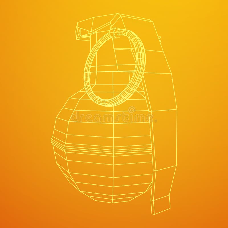 Vector hand bomb stock vector. Illustration of explosive - 111612295