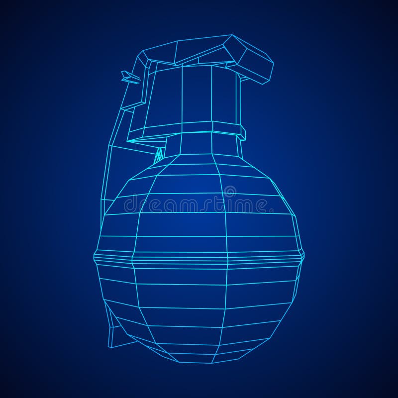 Vector hand bomb stock vector. Illustration of frame - 111728148