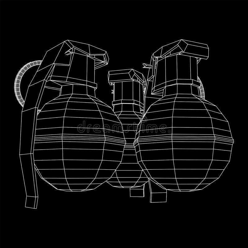 Vector hand bomb stock vector. Illustration of forces - 169312359