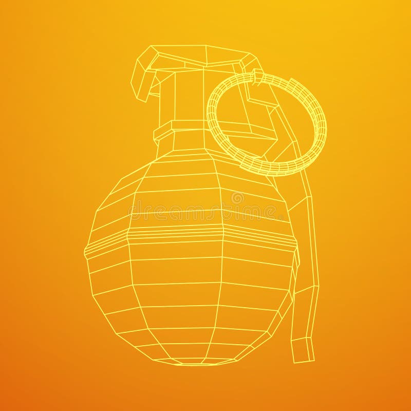 Vector hand bomb stock vector. Illustration of fight - 110938755