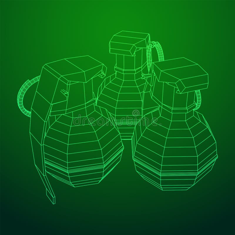 Vector hand bomb stock vector. Illustration of explosion - 170474903