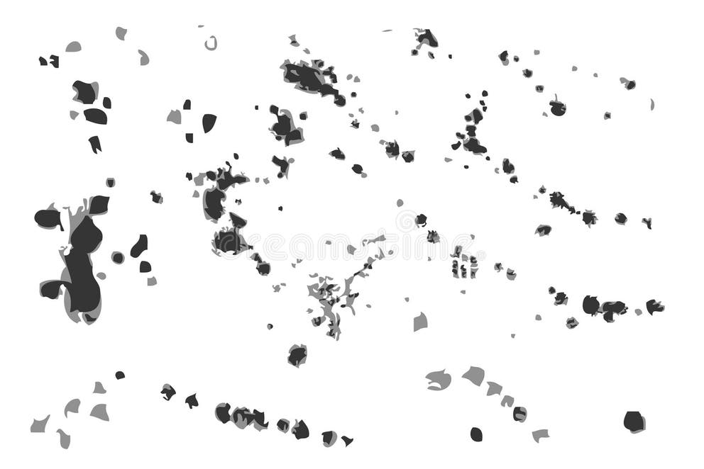 Vector Hand Draw Sketch, Various Size and Shape of Splat and Splash ...