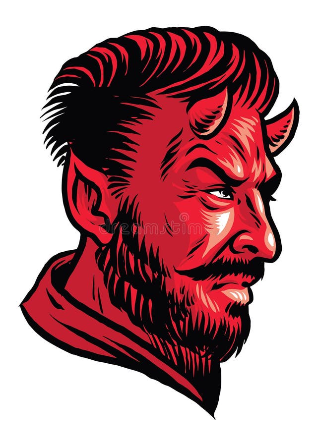 Devil head mascot stock vector. Illustration of head - 33227764