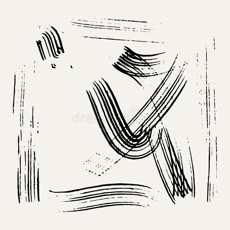 Vector Hand Drawn Abstract Illustration . Stock Vector - Illustration ...