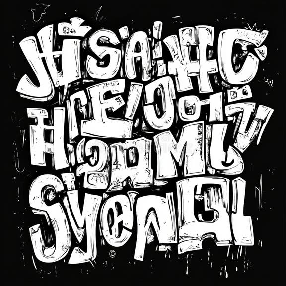 Vector Hand Drawn Alphabet. Hand-drawn Lettering. Vector Illustration ...