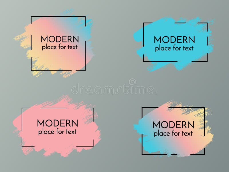 Vector Hand Drawn Artistic Design Element, Box, Frame or Backgro Stock ...