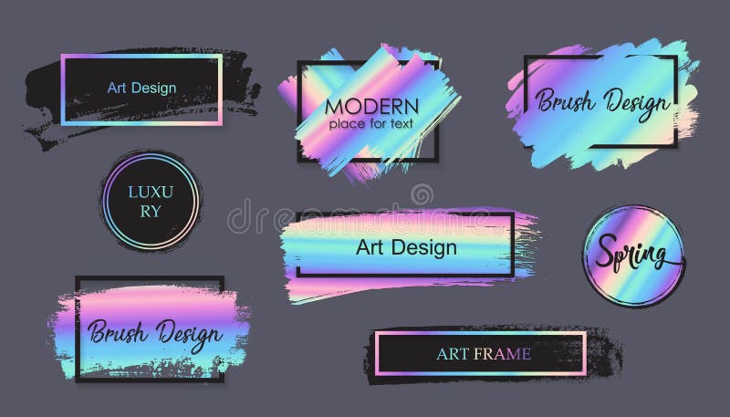 Vector Hand Drawn Artistic Design Element, Box, Frame or Background for ...