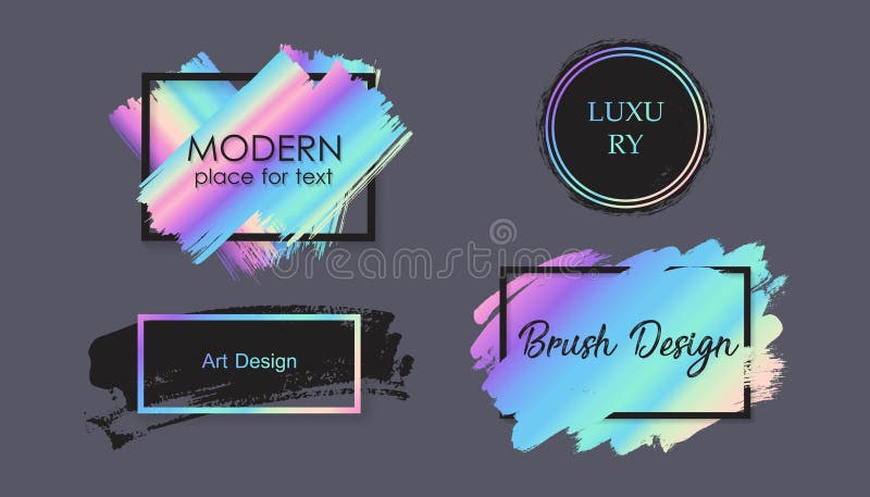Vector Hand Drawn Artistic Design Element, Box, Frame or Background for ...