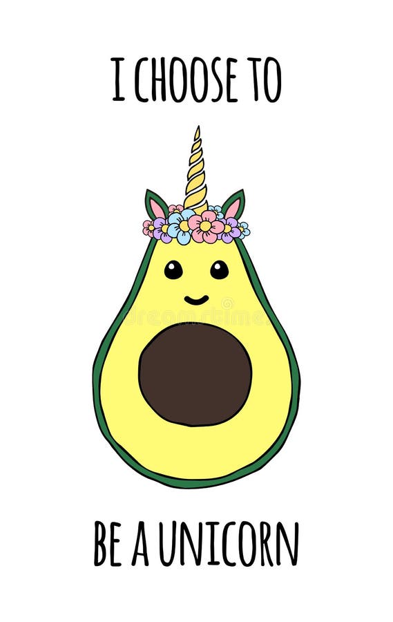 Avocado Unicorn Stock Illustrations – 102 Avocado Unicorn Stock ...