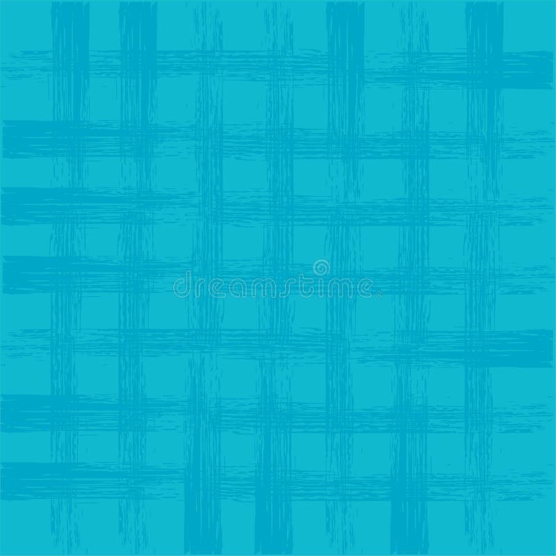 Vector Hand Drawn Brush Textured Checkered Pattern. Crayon Dry Paint ...