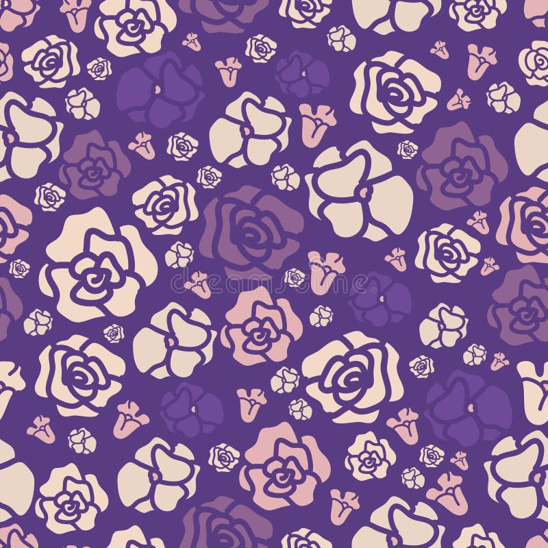 Vector Hand Drawn Colorful Flowers Seamless Pattern Stock Vector ... Vector Hand Drawn Colorful Flowers Seamless Pattern Stock Vector ...