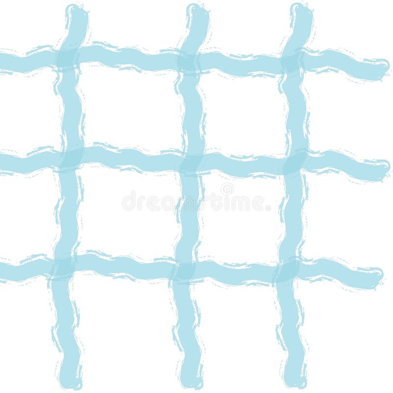 Vector Hand Drawn Cute Checkered Pattern. Cottagecore Doodle Plaid ...