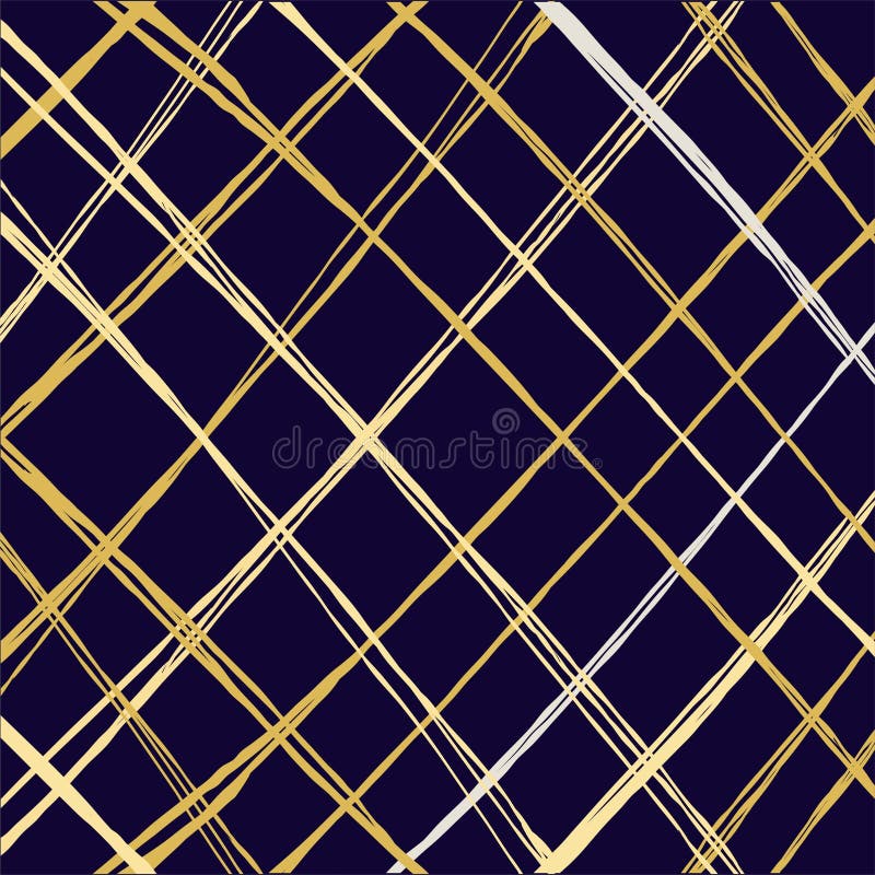 Vector Hand Drawn Cute Checkered Pattern. Doodle Plaid Geometrical ...