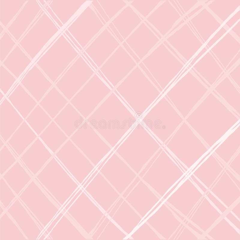 Vector Hand Drawn Cute Checkered Pattern. Doodle Plaid Geometrical ...