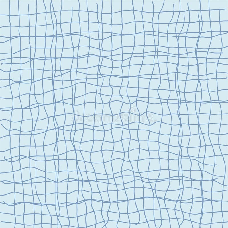 Vector Hand Drawn Cute Checkered Pattern. Doodle Plaid Geometrical ...