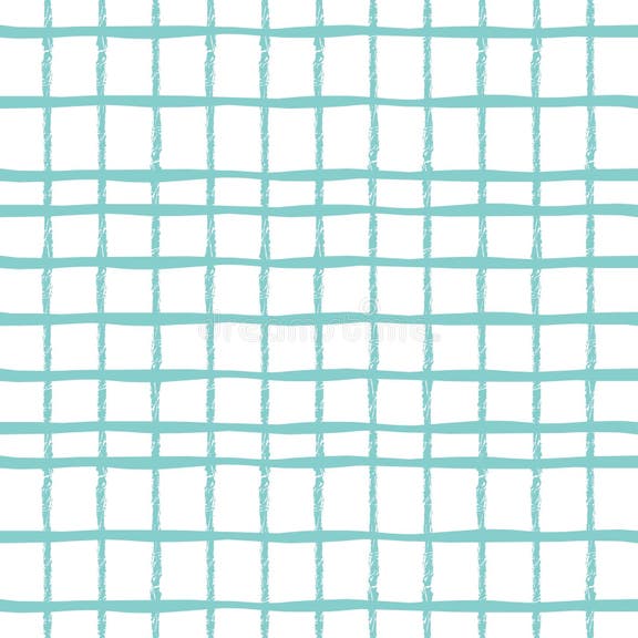 Vector Hand Drawn Cute Checkered Pattern. Stock Vector - Illustration ...