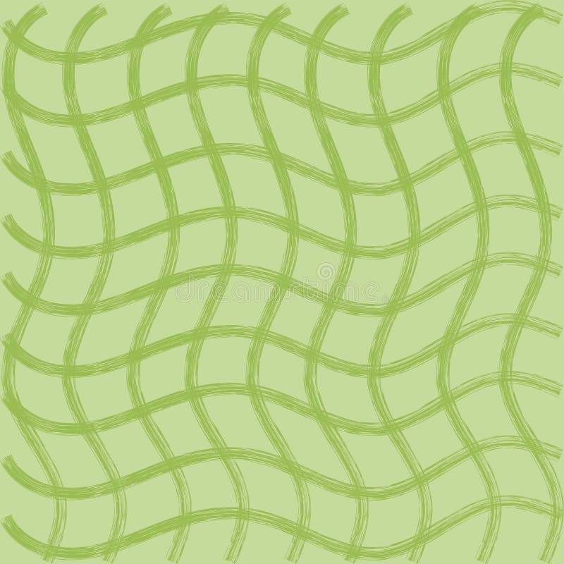 Vector Hand Drawn Cute Wavy Checkered Pattern. Doodle Plaid Brush ...