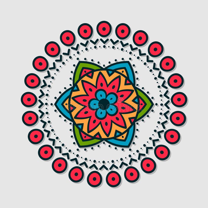 Colorful Mandala Vector Stock Illustration Illustration Of India 329527432