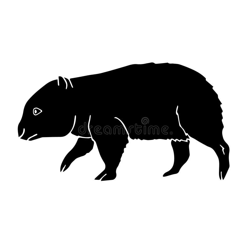 Black Wombat Stock Illustrations – 589 Black Wombat Stock Illustrations ...