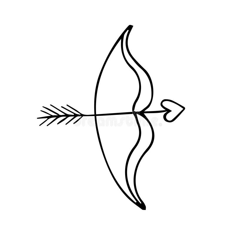 Vector Hand Drawn Doodle Sketch Bow Stock Vector - Illustration of ...