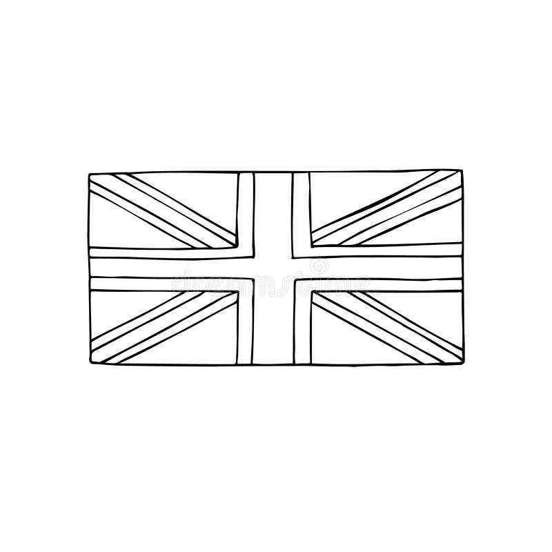Vector Hand Drawn Doodle Sketch Great Britain Flag Stock Vector ...