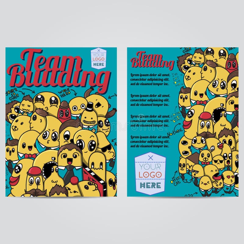 Vector Hand Drawn Doodles Team Building Design Stock Vector ...