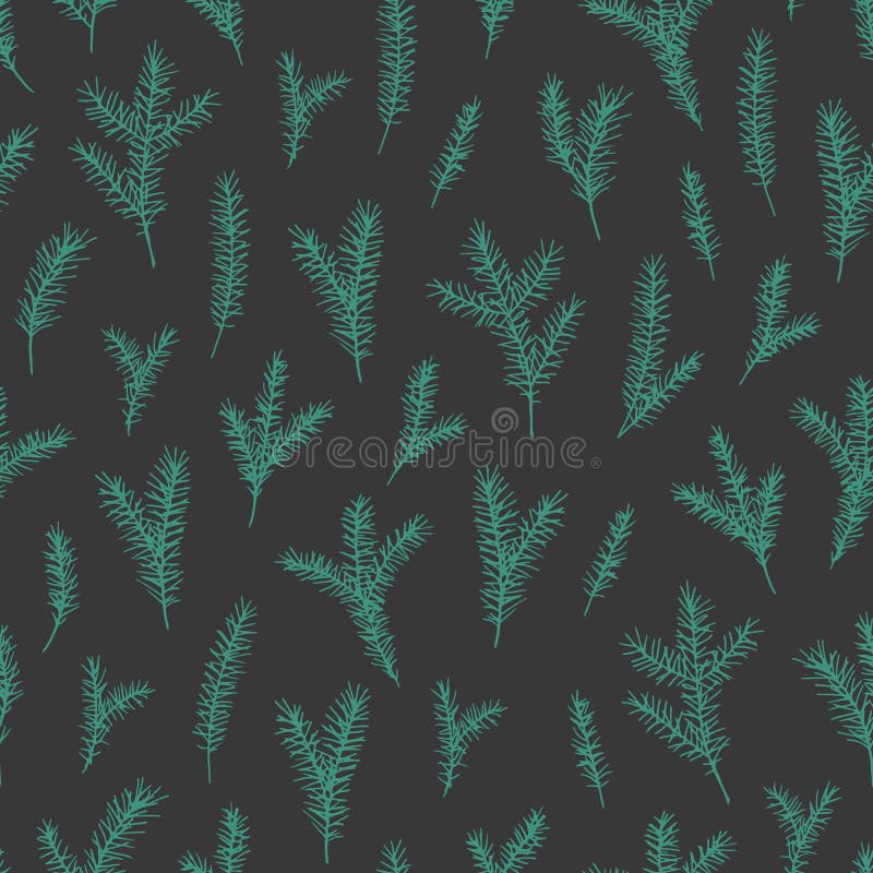 Spruce seamless pattern. stock vector. Illustration of backdrop - 133447732