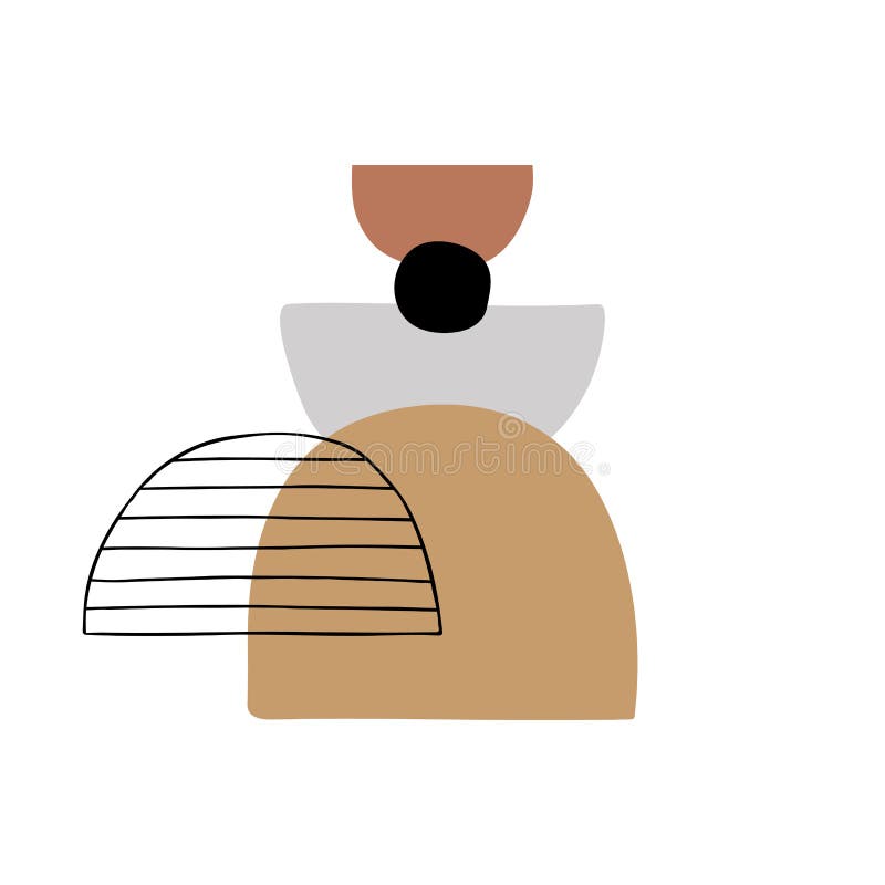 Vector Hand Drawn Elements in Bohemian Style. Abstract Modern Boho ...