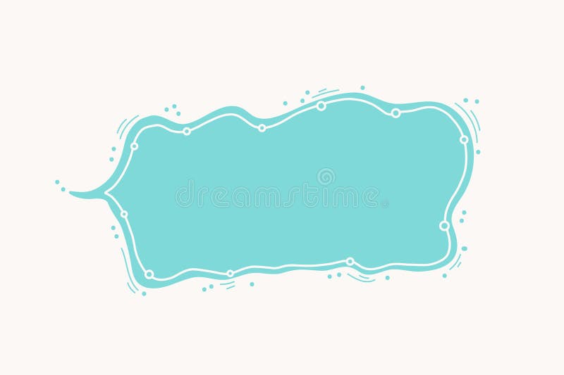 Vector Hand Drawn Funny Speech Bubble Shape. Communication Icon ...