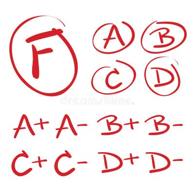 Vector Hand Drawn Grades stock vector. Illustration of form - 18384586