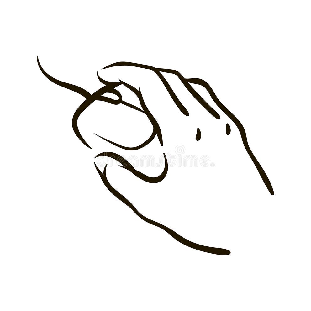 Hand Drawn Computer Mouse Stock Illustrations – 1,651 Hand Drawn ...
