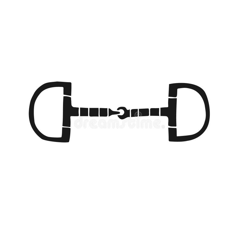 Vector Hand Drawn Horse Equestrian Bit Stock Illustration ...