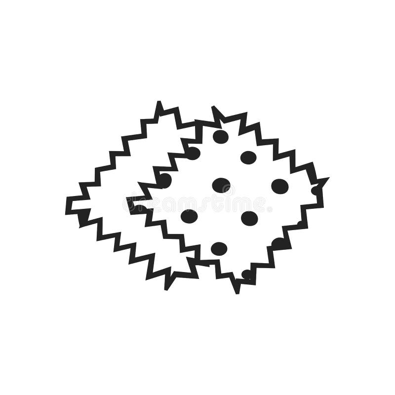 The Tissue Sample is of Blue Color Isolated on White Background. Vector ...